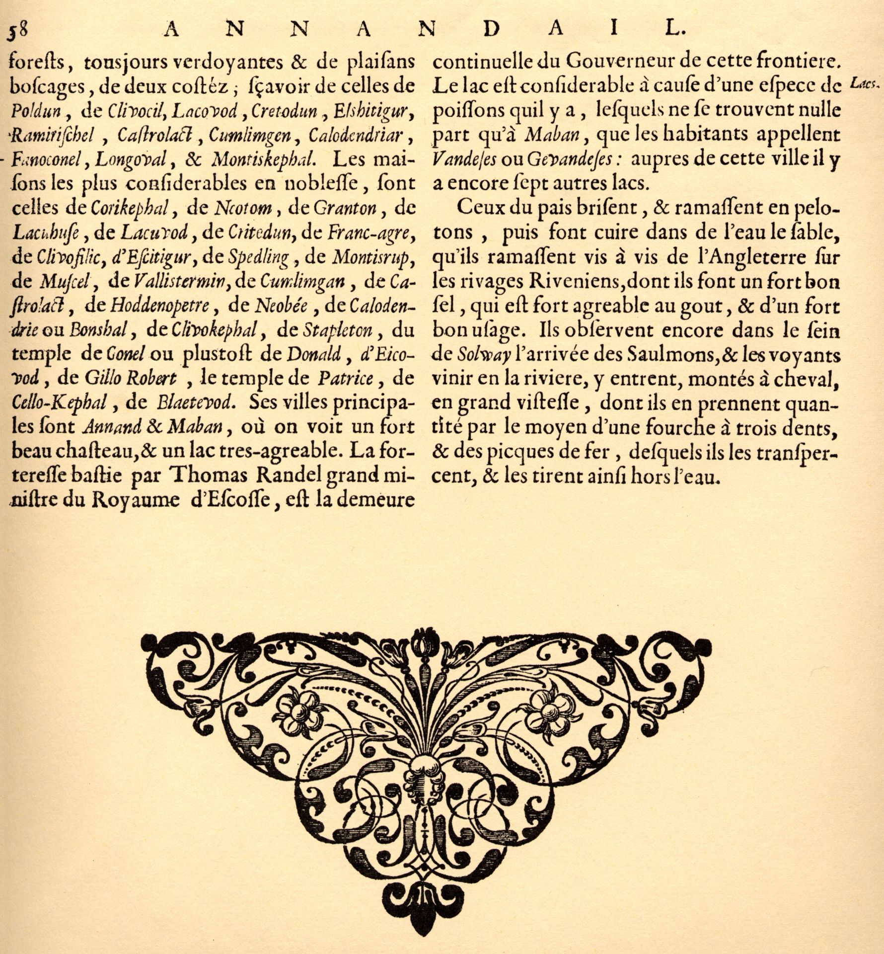 Annandale Description from Blaeu Atlas 1654 – Reivers